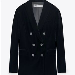 Zara | Jackets & Coats | Zara Velvet Blazer | Poshmark